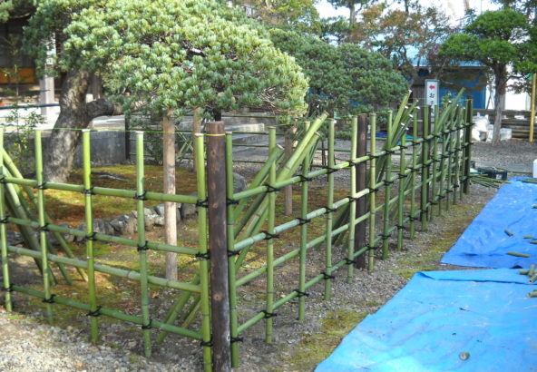建仁寺垣（片面）の作り方 十川日本庭園研究室